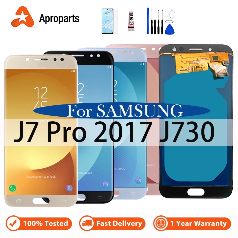 Screen For SAMSUNG Galaxy J7 Pro 2017 J730 LCD Display Touch Screen Digitizer Assembly J730F ...