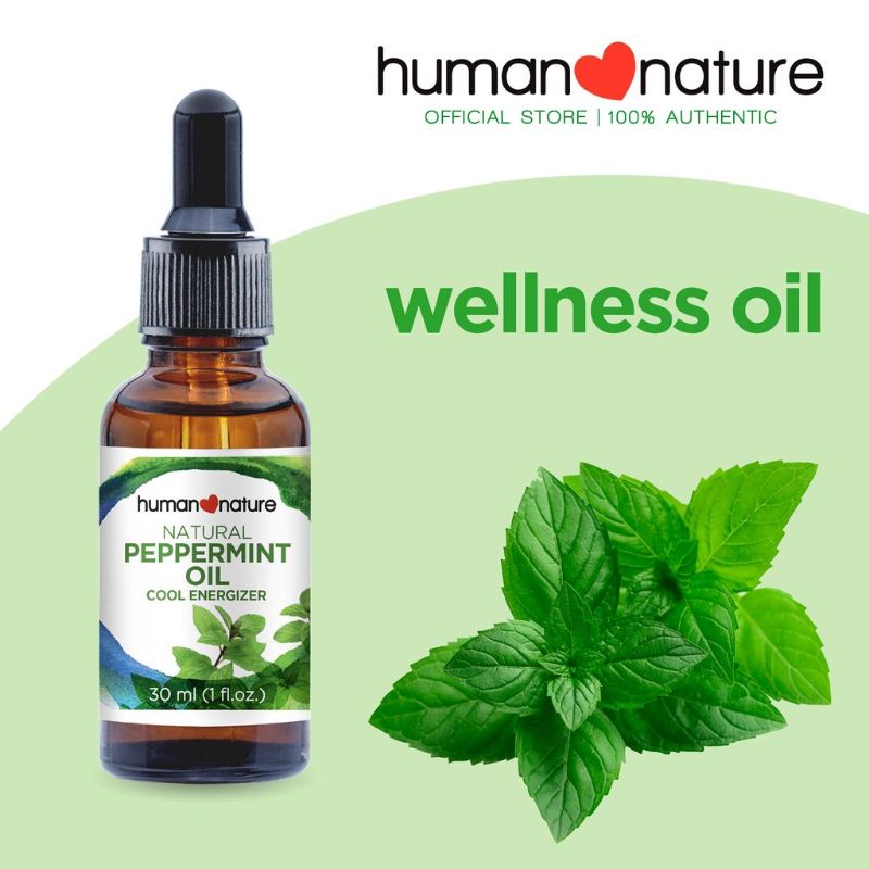 Human Nature Natural Peppermint Oil 30ml (100% Natural) | Shopee ...