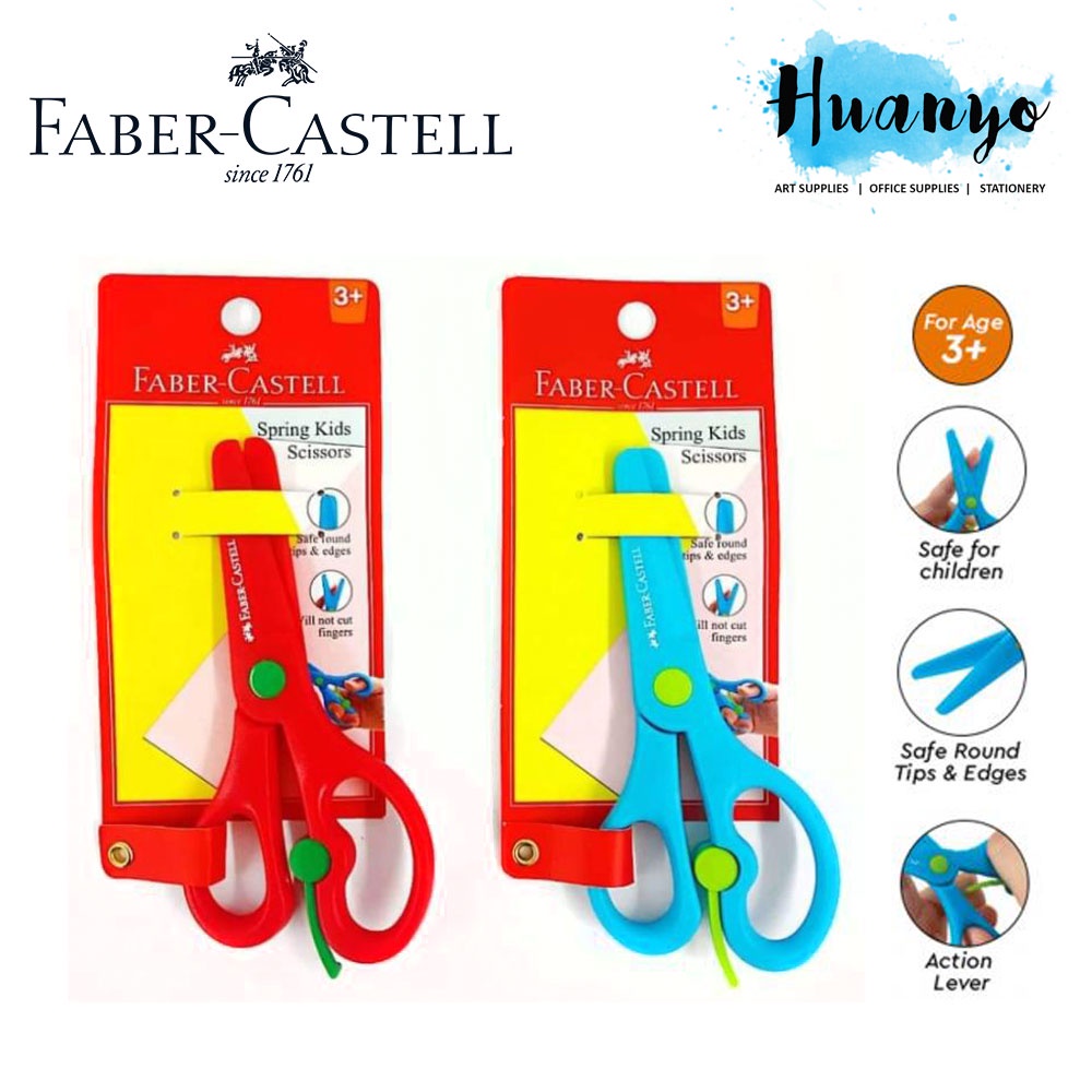 Faber-Castell Spring Kids Safety Scissors 181571 | Shopee Philippines