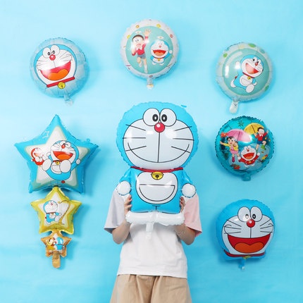 Anime Doraemon Character Balloons Cartoon Foil Balloon Blue Toys ...