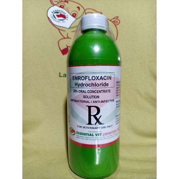 ENROFLOXACIN 20% ( ESSENTIAL VET LABORATORIES INC ) | Shopee Philippines
