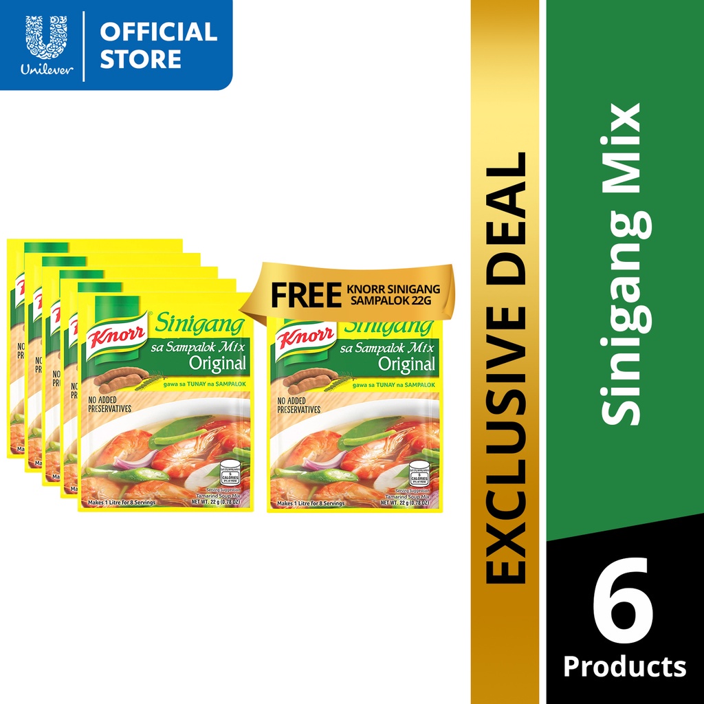 [Bundle of 6] Knorr Sinigang Sampaloc 22g | Shopee Philippines