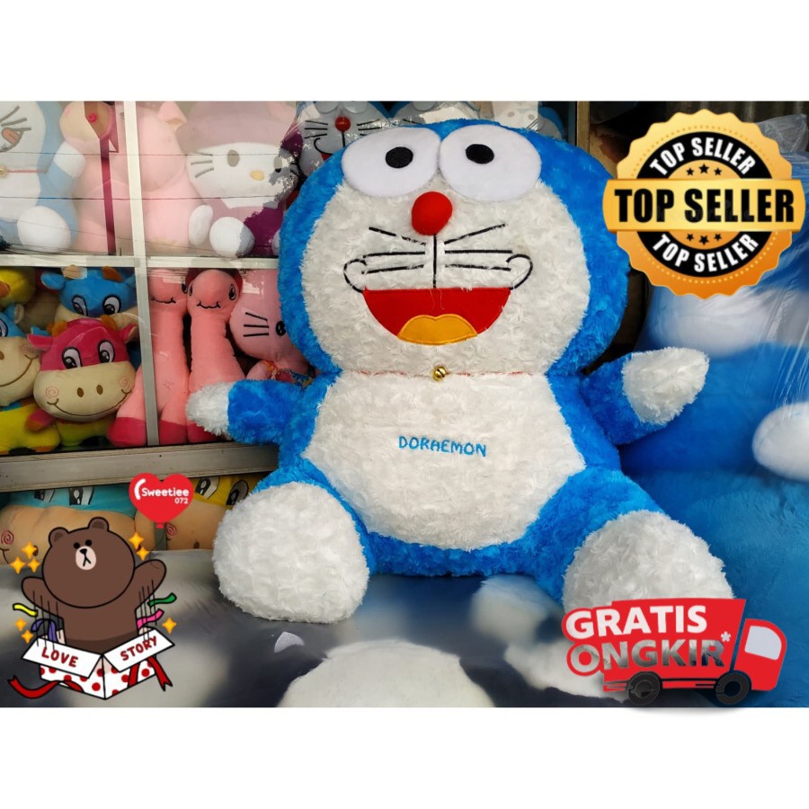 Doraemon snail jumbo Dolls Large 80cm snail SNI | Shopee Philippines