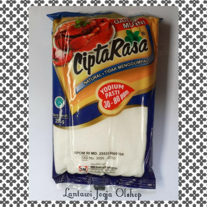Cipta RASA Salt 250 gr (Iodized Smooth Salt) | Shopee Philippines