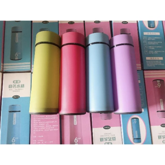 6oup COLOR GLASS WATER BOTTLE - PLASTIC COATED GLASS HEAT RETAINING ...