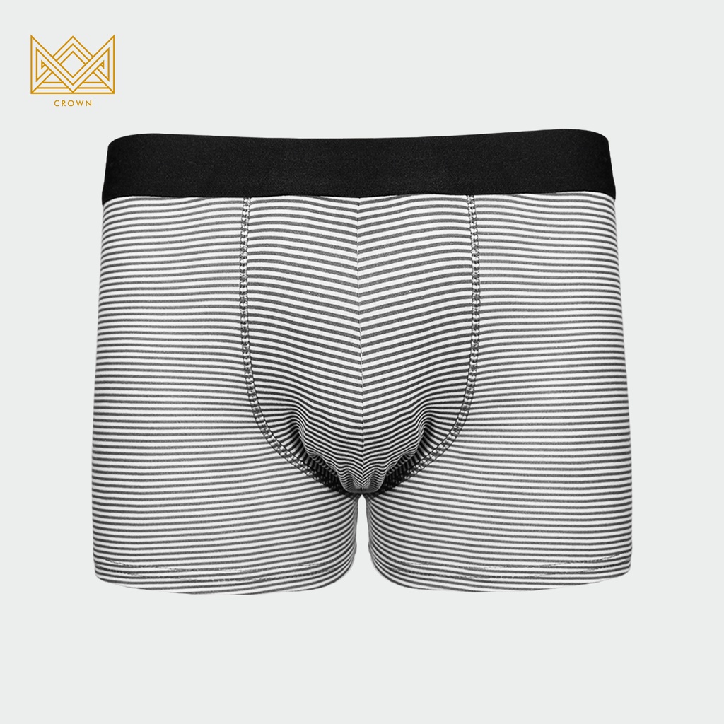 Crown Boxer Brief for Men Cotton 1 Piece Stripes Mid-Waist Printed ...