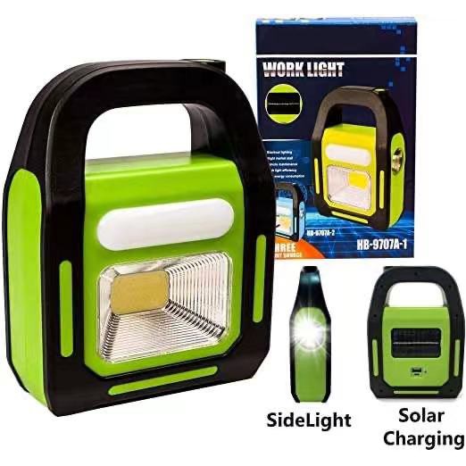 Portable Solar light 3 light modes Panel Lithium Battery Home Solar ...