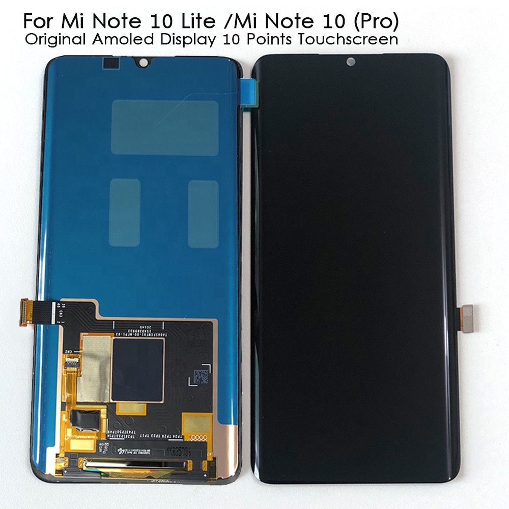 Original Super AMOLED For Xiaomi Mi Note 10 Lite Mi Note 10 Mi Note 10 Pro Mi CC9 Pro LCD ...