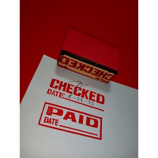 Rubber Stamp/PAID/RELEASED/RECORDED/CHECKED | Shopee Philippines