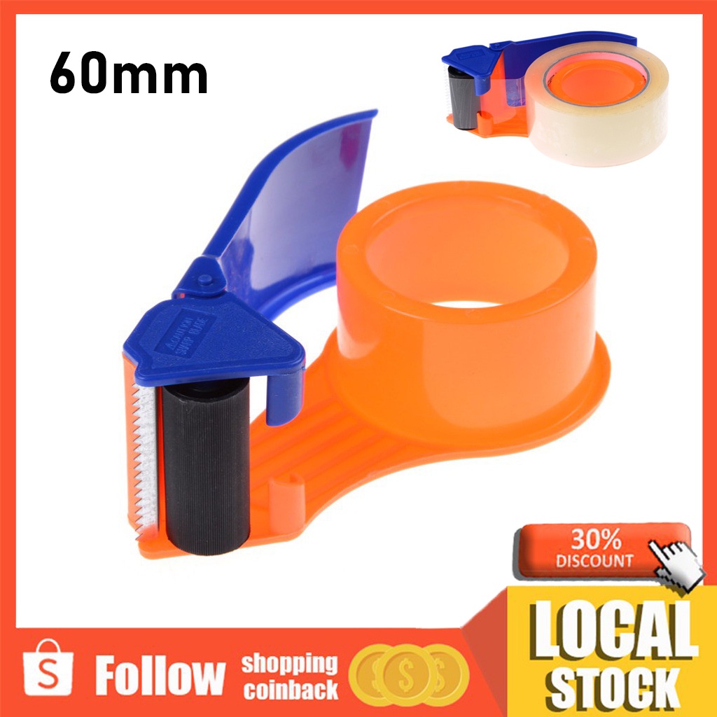 60mm Packaging Tape Dispenser Plastic Sealing Packer Packing Parcel ...