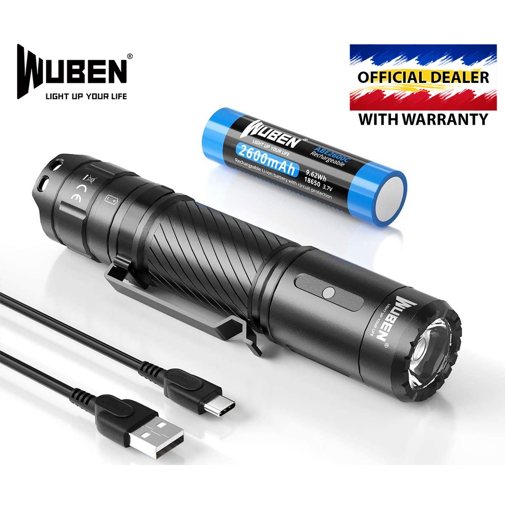 WUBEN C3 LED Flashlight 1200 Lumens | Shopee Philippines