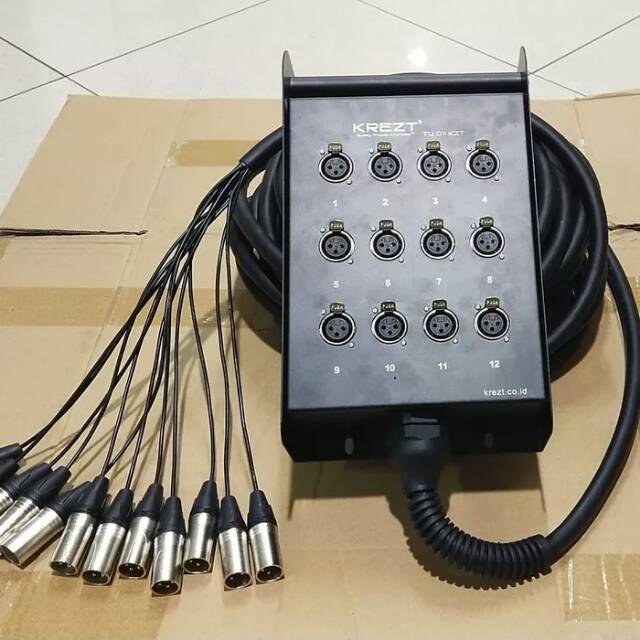 Complete 12Ch Snake Cable + KREZT Snake Box and 1 Meter Connector ...