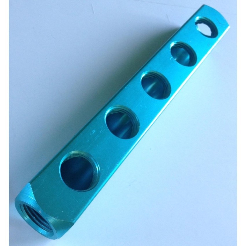 Pneumatic Aluminum Splitter 1/2x5 way (Cyen Blue) | Shopee Philippines