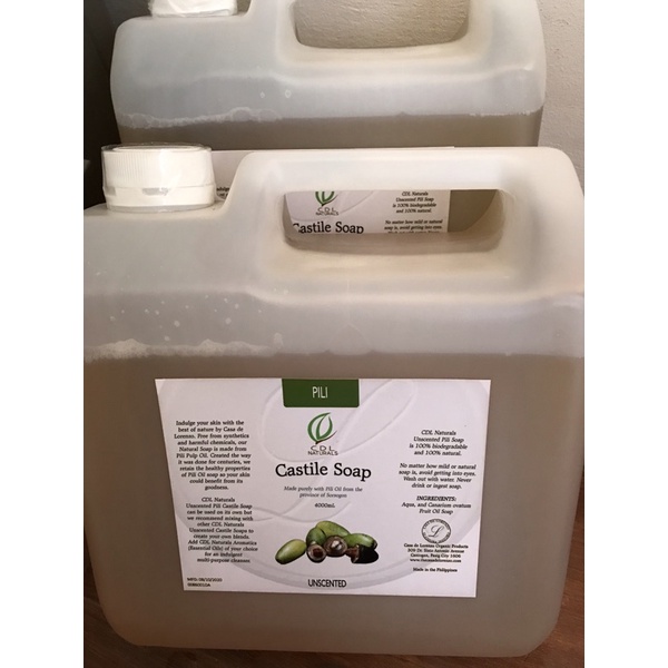 Pili Castile Soap 4000mL | Shopee Philippines