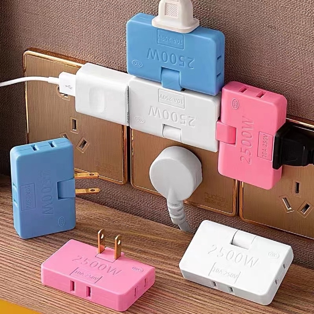 Buzz Rotable Socket Converter 2500W One In Three 180 Degree Extension ...