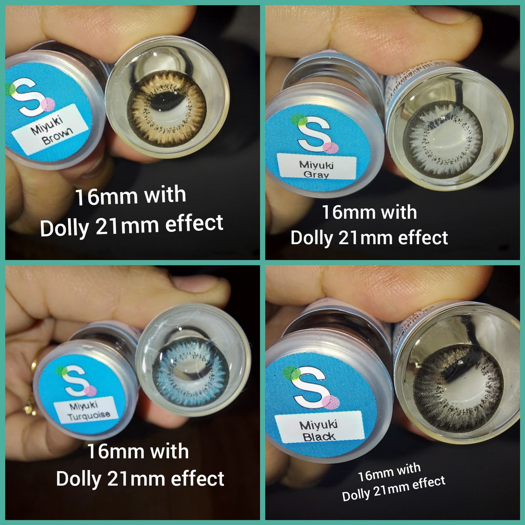 Sparkle Contact lens Miyuki 16mm | Shopee Philippines