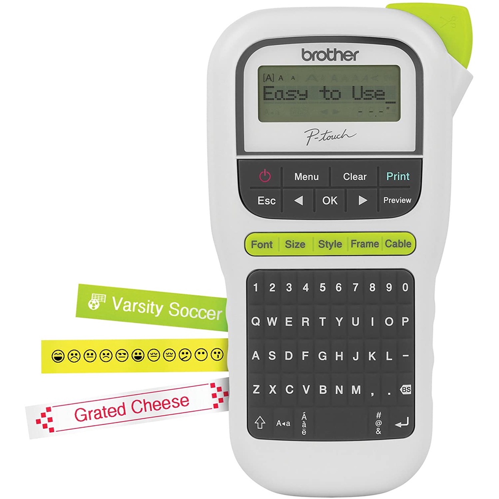 Brother P-Touch, PTH110, Easy Portable Label Maker Qwerty Keyboard, One ...