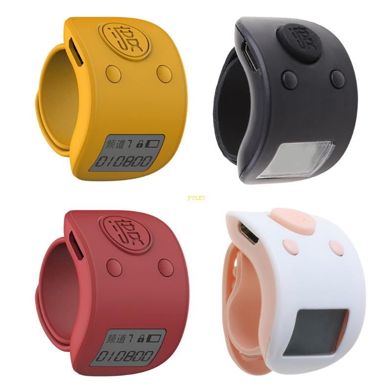 youn Mini Digital LCD Electronic Finger Ring Hand Tally Counter 9 Digit ...