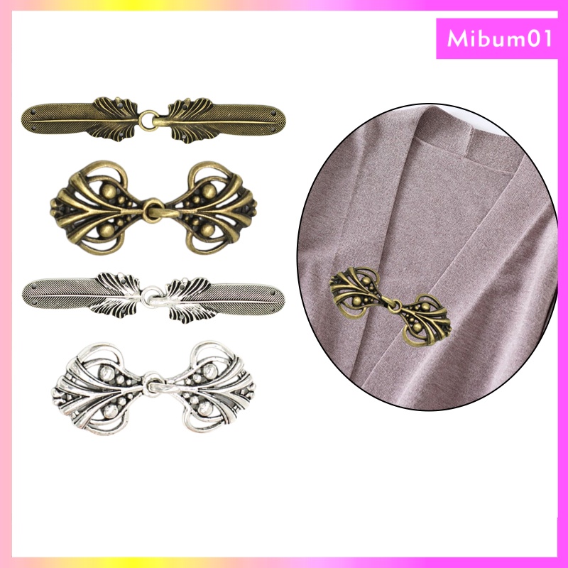4 Pairs Cardigan Pin Fashion Buckle Decorative Fastener Dress Duck Clip ...