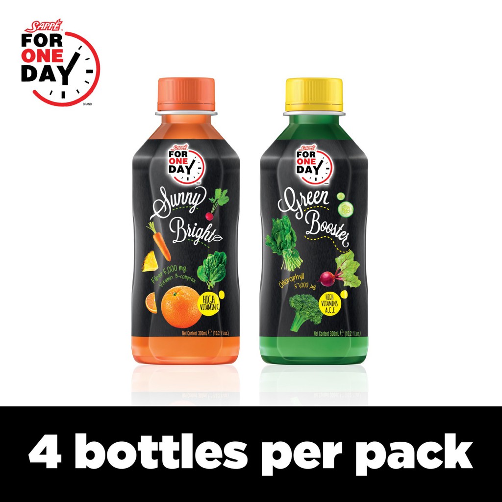 For One Day Juice Drink Bundle 300ml x 4 | Shopee Philippines