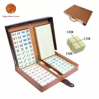 mahjong set ivory color 3.5cm*2.7cm*2.0cm standard size | Shopee ...