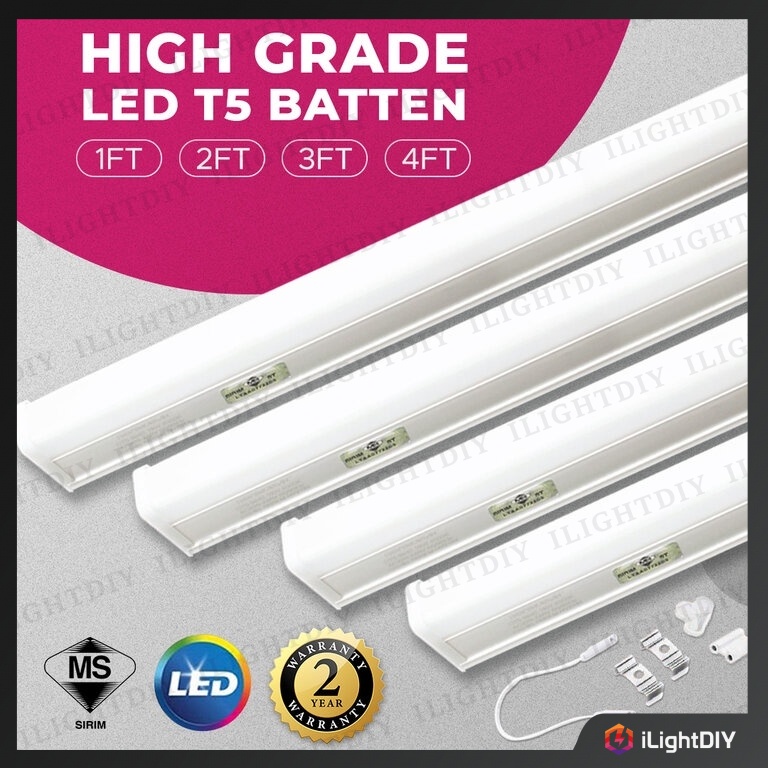 LED T5 BATTEN [1FT/2FT/3FT/4FT] [5W/9W/14W/18W] LED T5 COMPLETE SET BATTEN | Shopee Philippines