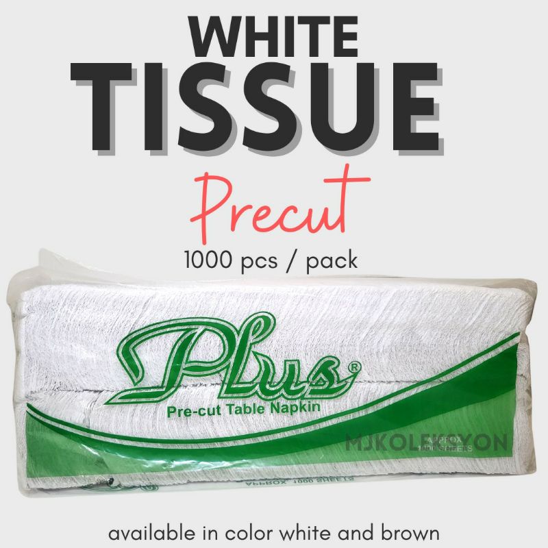 Tissue Precut 1000pcs White Table Napkin for your Food Business ...