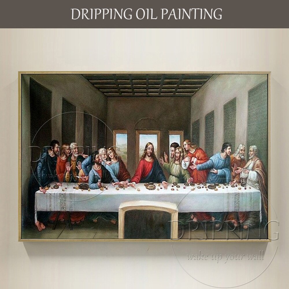Most Famous Artwork Reproduction Da Vinci Art The Last Supper Oil ...