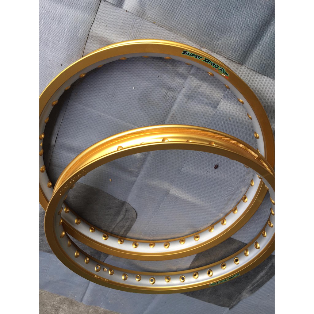 SUPER DRAG ALLOY RIM THAILAND 🇹🇭🇹🇭🇹🇭 GOLD (1.4x17/1.2x17 36 H) | Shopee ...
