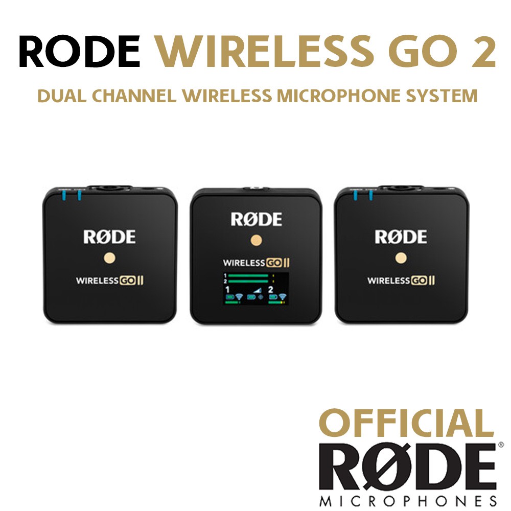 Rode Wireless GO II Wireless GO 2 2-Person Compact Digital Wireless ...