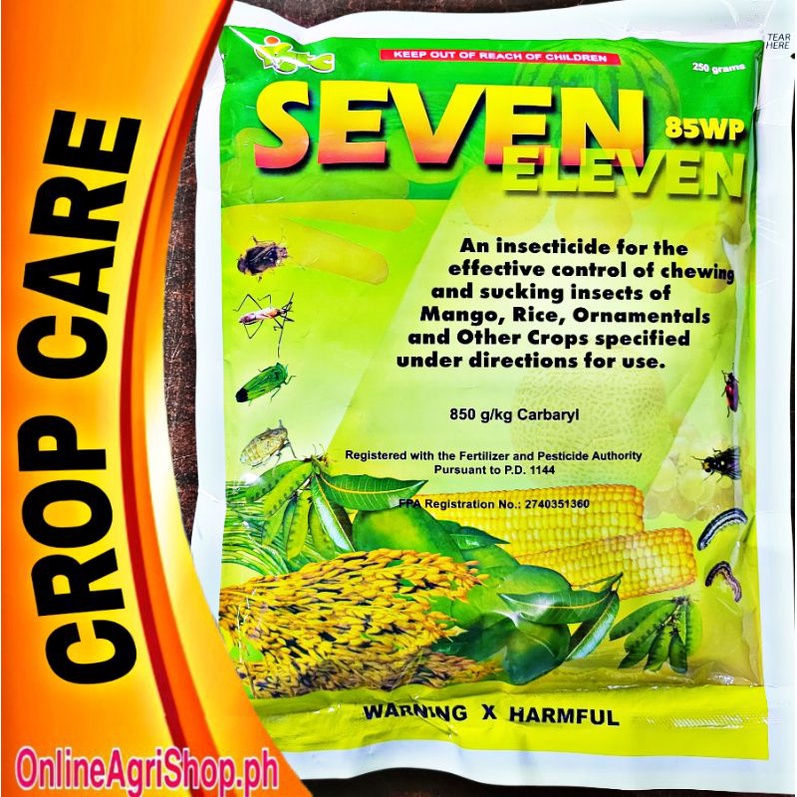SEVEN ELEVEN (250g) 85WP CARBARYL BY ICTC | Shopee Philippines