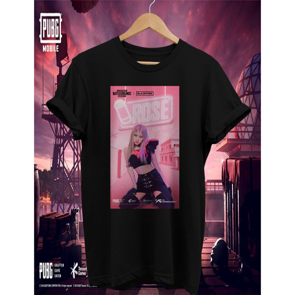 Blackpink Rose Pubg T-Shirt - Blackpink Rose Pubg Edition Blackpink ...