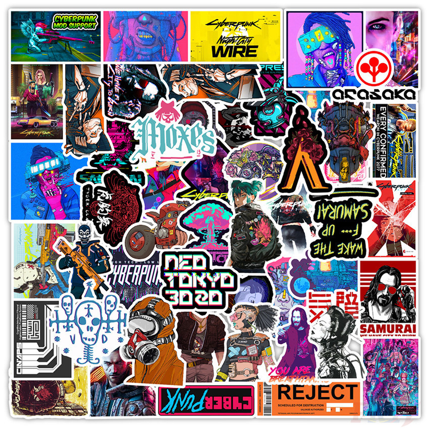 Cyberpunk 2077 - Series 04 Role-Playing Games Stickers 50Pcs/Set DIY ...