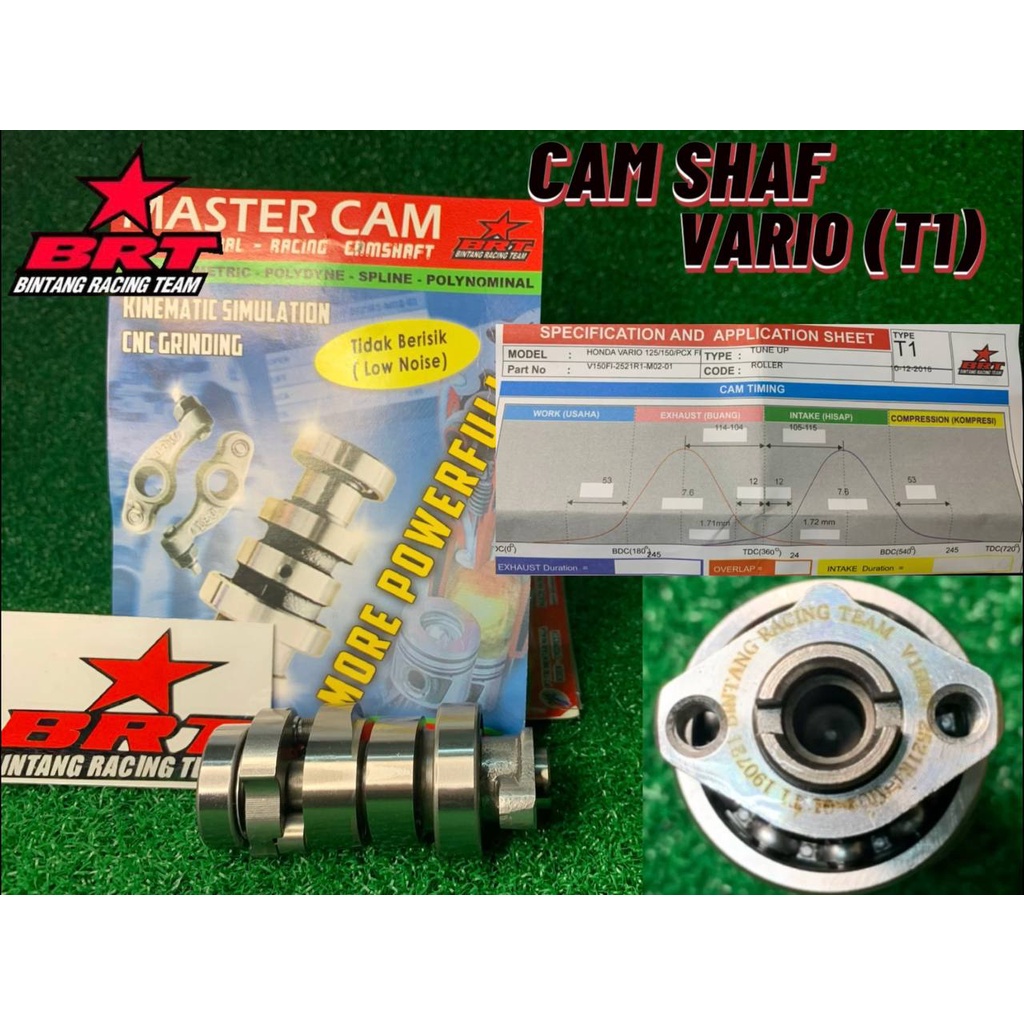 HONDA VARIO 125 / VARIO 150 / ADV 150 brt racing master cam T1 T6 S13 | Shopee Philippines