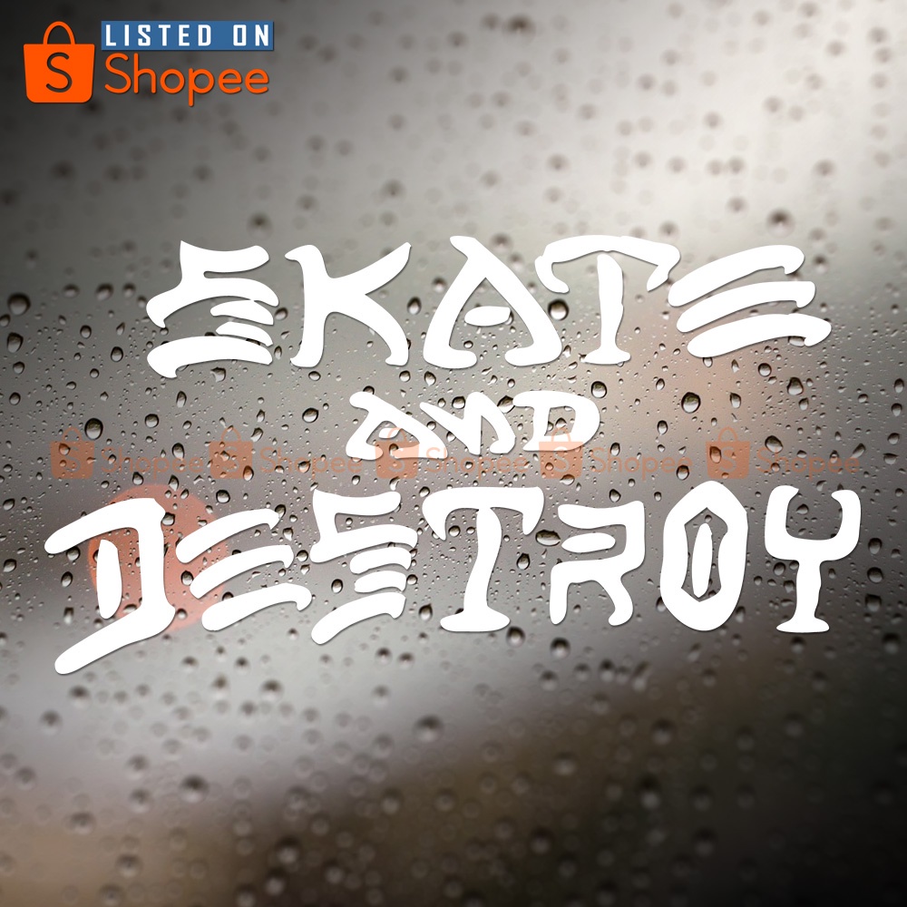 Sticker | 1x Skate and Destroy Logo | Decals | Vinyl Weather Proof ...