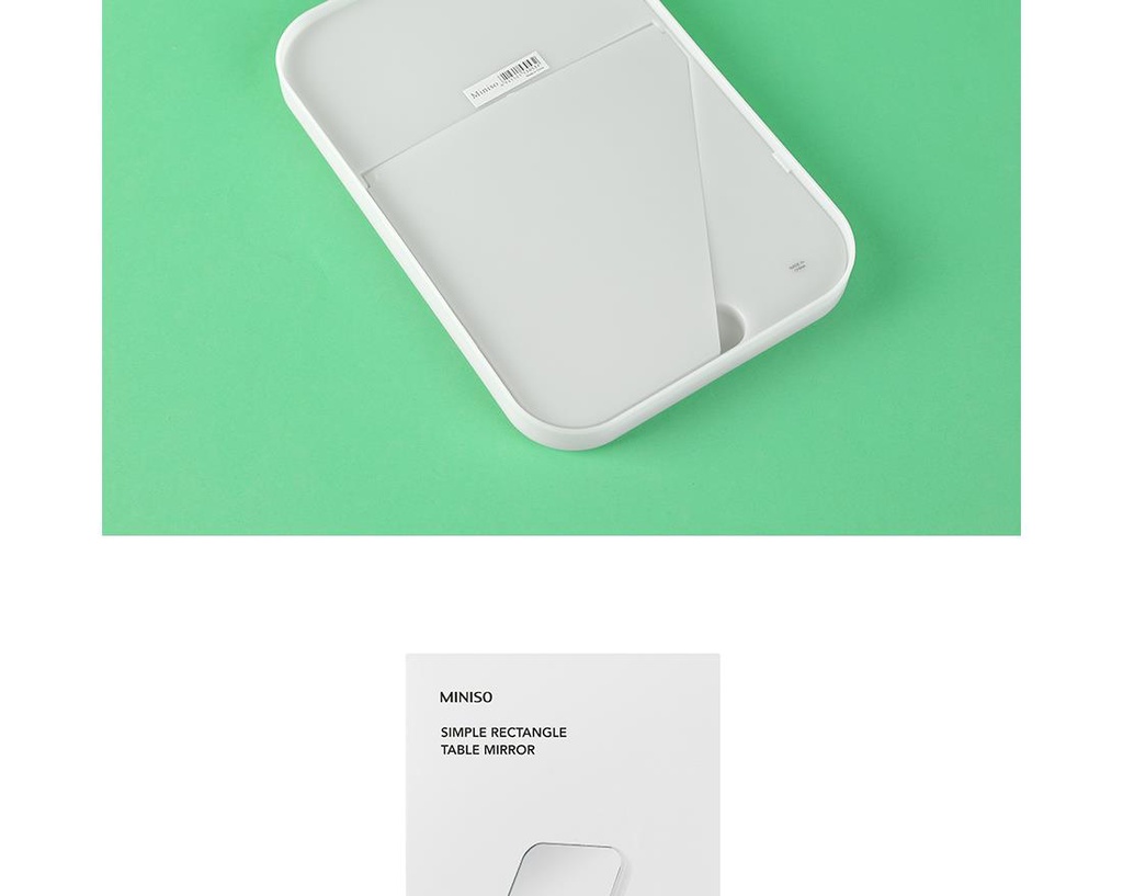 MINISO Simple Rectangle Table Mirror | Shopee Philippines