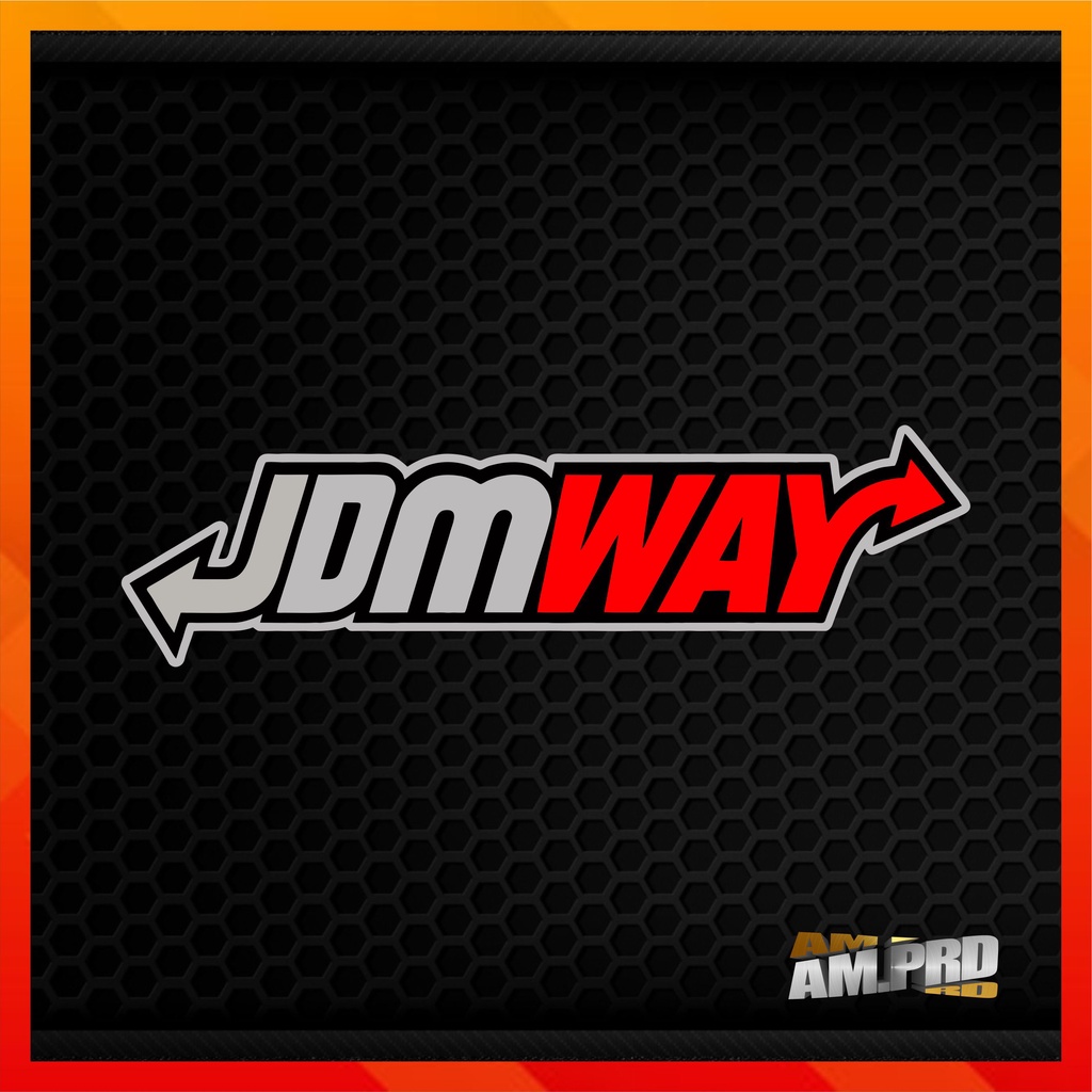 JDMWAY STICKER DECAL VINYL WATERPROOF AND LAMINATED FOR CAR/MOTORCYCLE ...