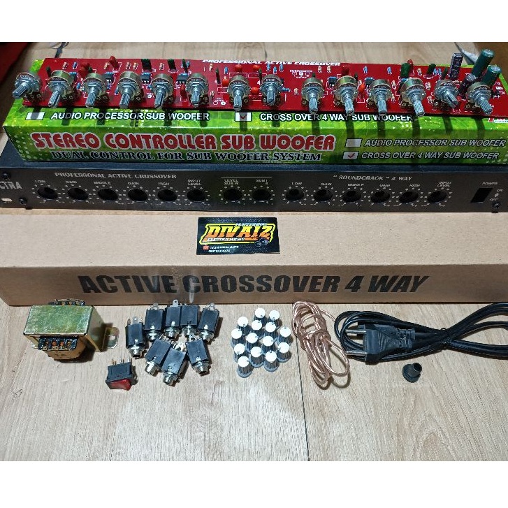 Active Crossover 4way sub kit + complete package box | Shopee Philippines