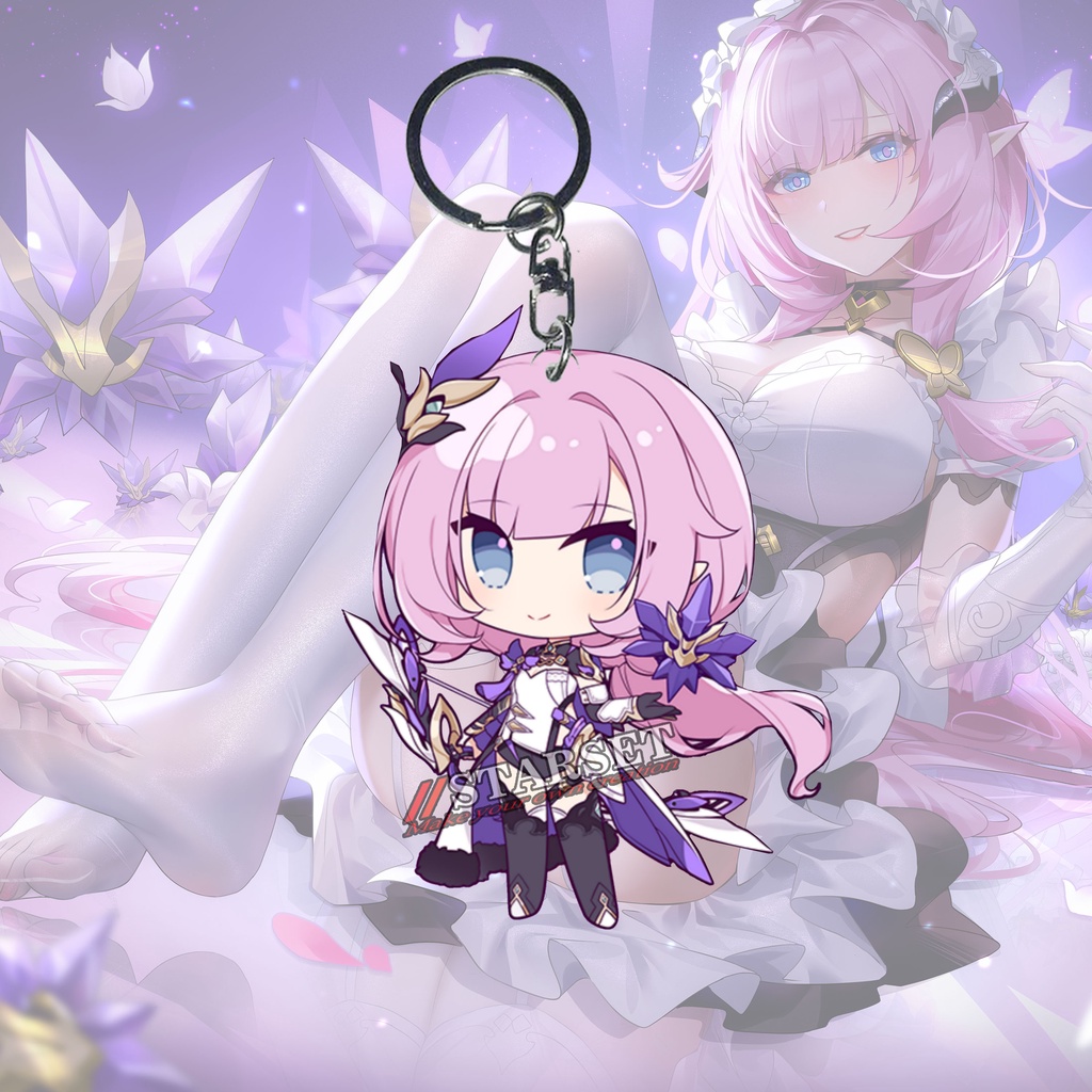 GANTUNGAN Honkai Impact Elysia Keychain - Key Chain - Hp strap - Pinch ...