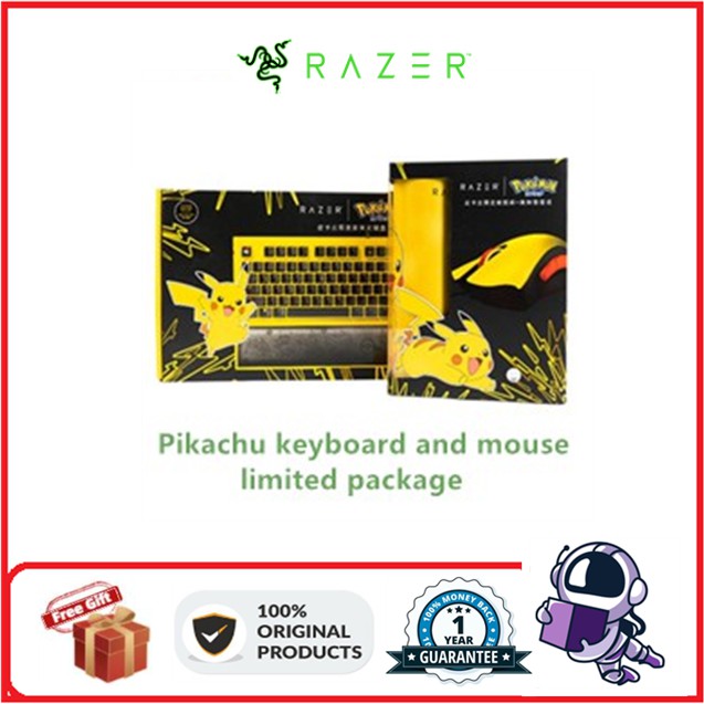 Razer Pokémon Pikachu Limited Mouse + Mouse Pad + Keyboard Set | Shopee ...