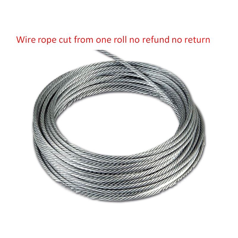 Gal Steel Cable 4mm--10mm IWR (Iorn Wire Rope Core) 30m -50m Galvanized ...
