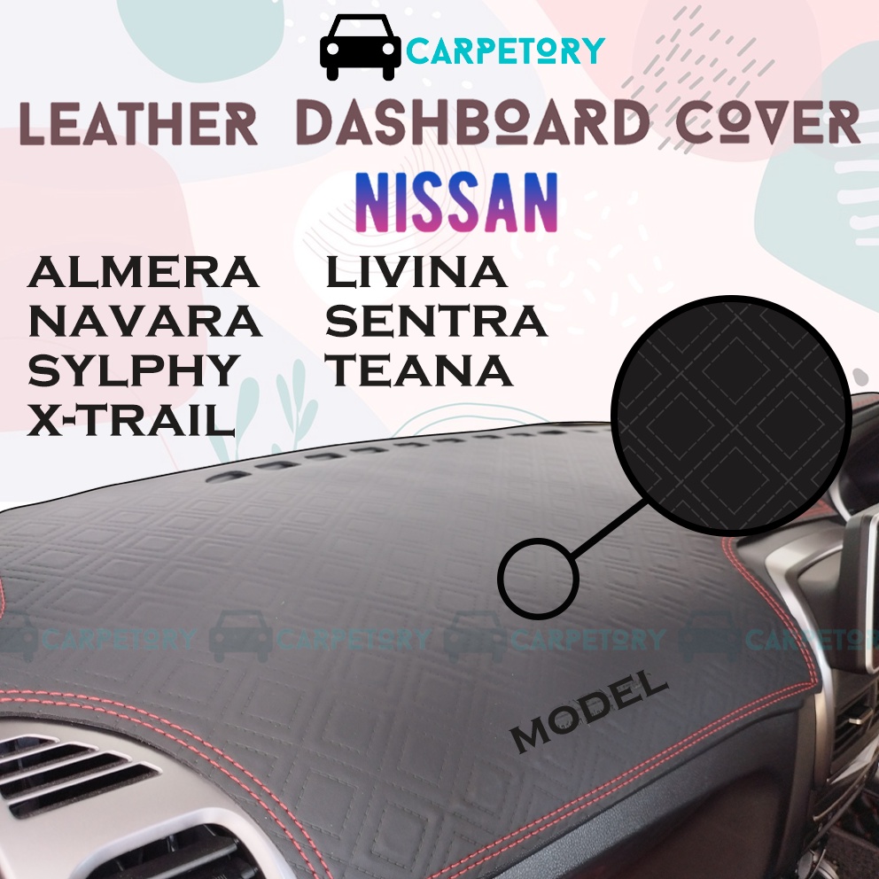 Nissan Leather Dashboard Cover Dashmat Almera N17 N18 Sentra Sylphy G11 ...