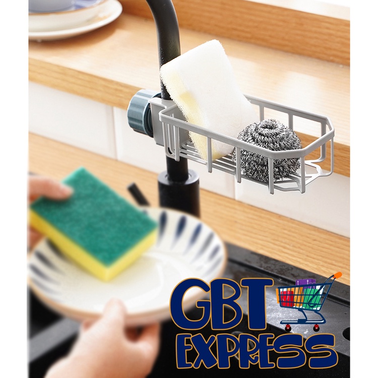 Faucet Sink Plastic Rack Caddy Organizer Kitchen Faucet Drying Sponge ...