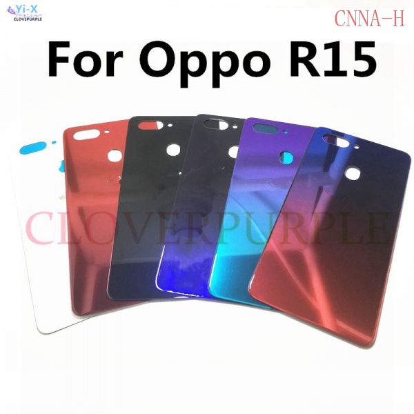 Back Battery Cover For OPPO R15 Straight / Curved Housing Case Glass ...