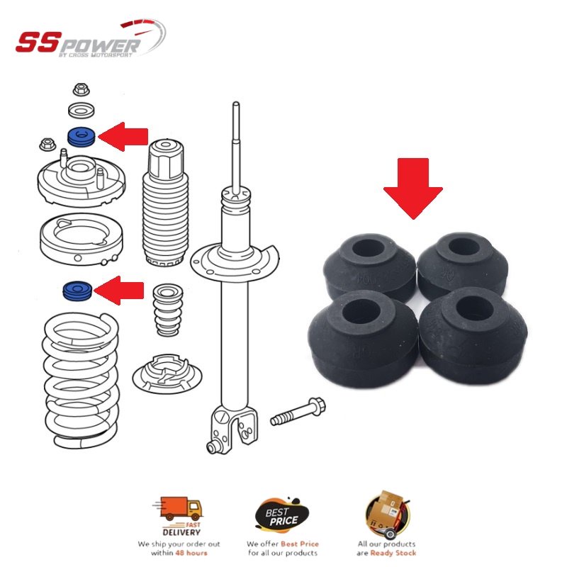 FRONT & REAR ABSORBER MOUNTING BUSH HONDA CIVIC S04 SR4 EG EK / ACCORD ...