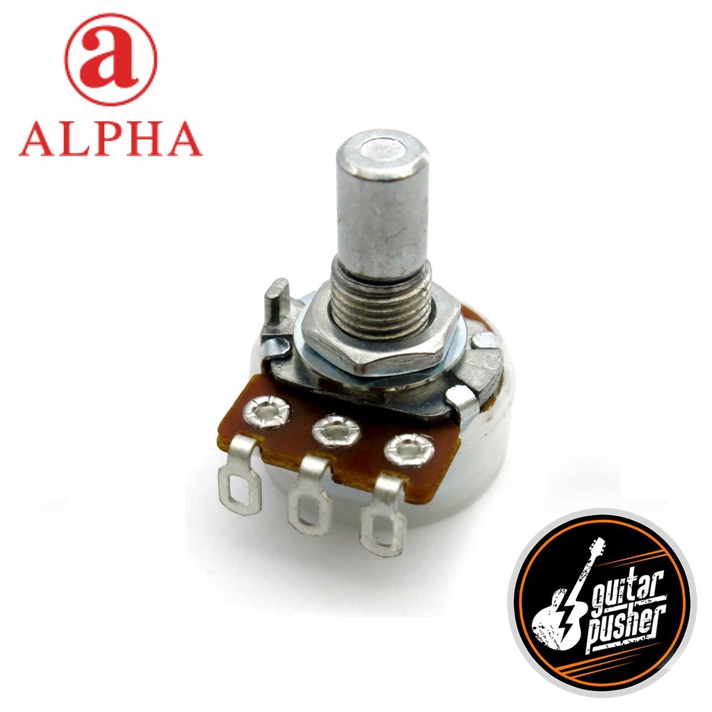 Alpha 1M Ohm Audio Taper Potentiometer For Tone 1/4 Metric- 16Mm, High ...