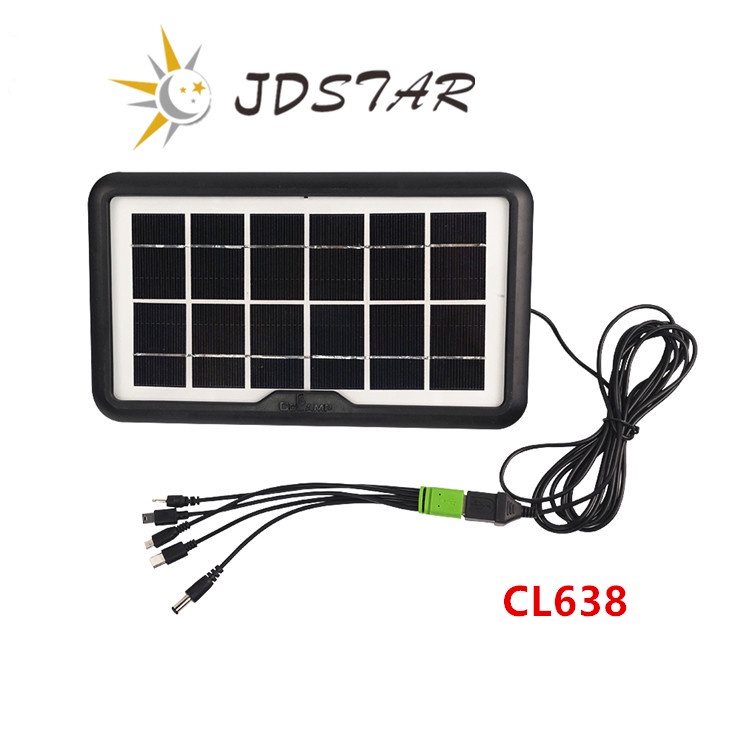 JDSTAR CL-638W 6V3.8W Solar Panels For Charger With 5 type Cable | Shopee Philippines