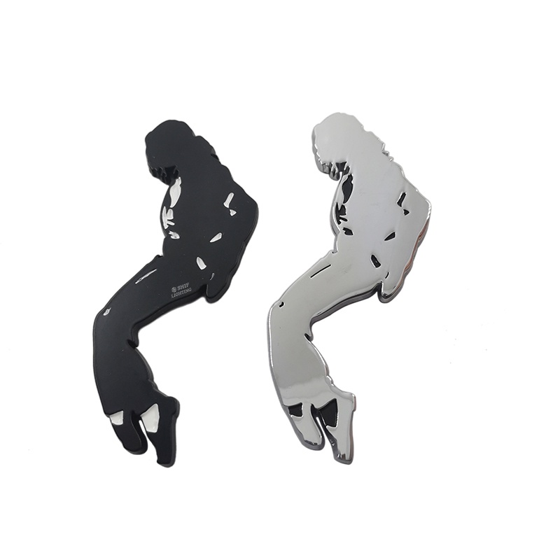 1 x Metal Michael Jackson MJ Logo Decorative Dancing Emblem Badge ...