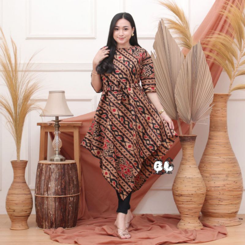 Batik DRESS Taper Tunic BATIK MOTIV SONGKET DRESS BATIK MOTIV SONGKET ...