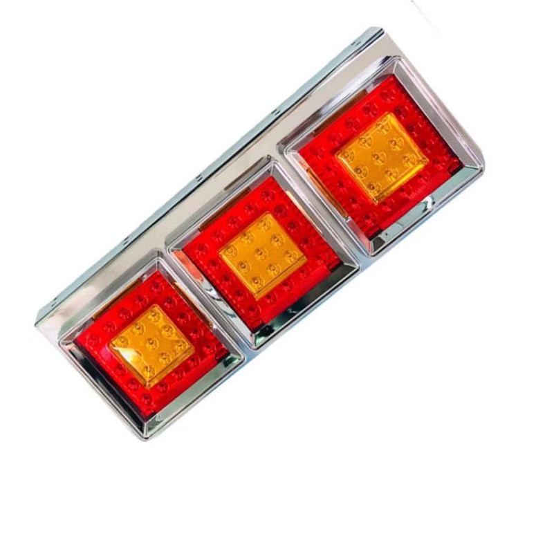 DK COD 2pcs 24V 3slot Led truck tail light Trailer Truck Caravan Boat ...